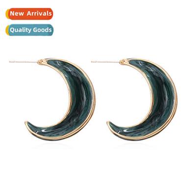 Design earrings female retro Hg Kg style temperament earring