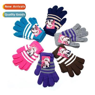 s new men  women knted gloves winter wool outdoor warm full-