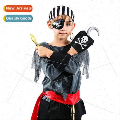 Mardi Gras Children Pirate Costume Captain Jack Show Clothin