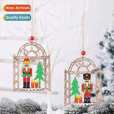Christmas decoration supplies colorful walnut soldiers woode