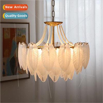 French retro living room chandelier postmodern light luxury