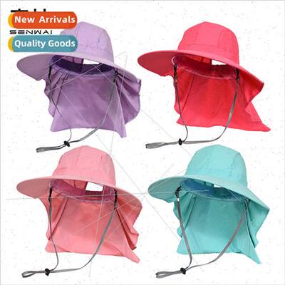 Summer tea plucking sunscreen sunshade quick-drying hat outd