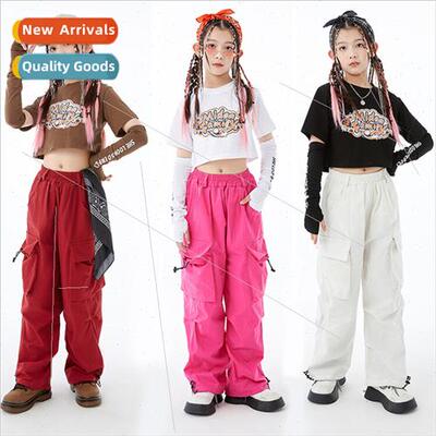 Girls jazz navel-gazing catwalk jazz dance practice permance