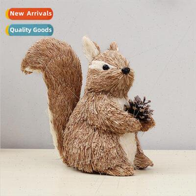 Creative bushel Christmas squirrel doll hugging pinecones Ch