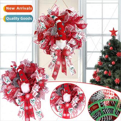 New Christmas decoration supplies mesh red old man Christmas