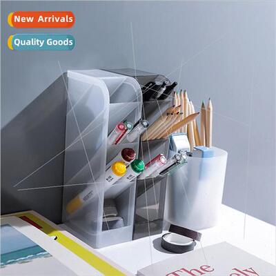 Desktop Organizer Frosted mple Transparent Pencil Holder Sla
