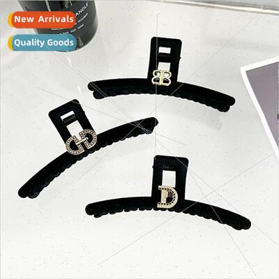Premium sense letters flocking large grab clip women versati