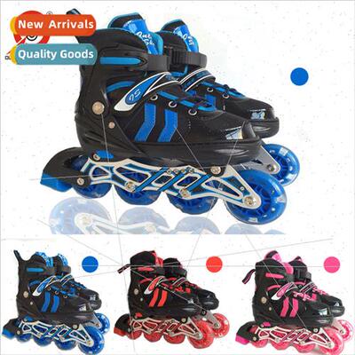 Ou Shen new PU full flash adjustable childrens skates roller