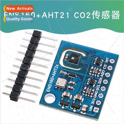 ENS160+AHT21 Carbon Dioxide CO2 eCO2 TVOC Air Volume Tempera
