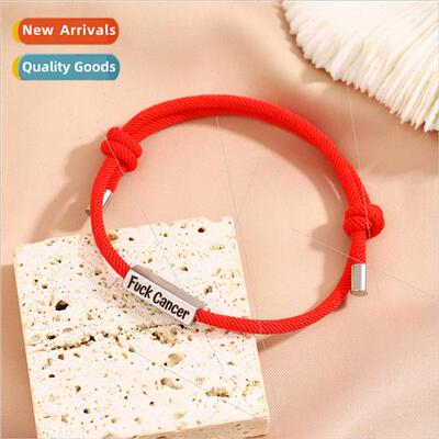 Europe stainless steel fauk cancer milanese rope bracelet me