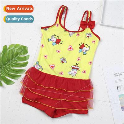 Girls Swimsu Middle Child One-piece Skirt 2-5 years old fema