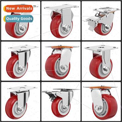 3 inch universal wheel heavy duty polyurethane mute casters