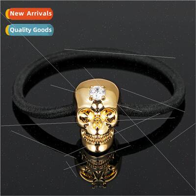 Poppunk poppunk wh zirconium skull Halloween necklace Women