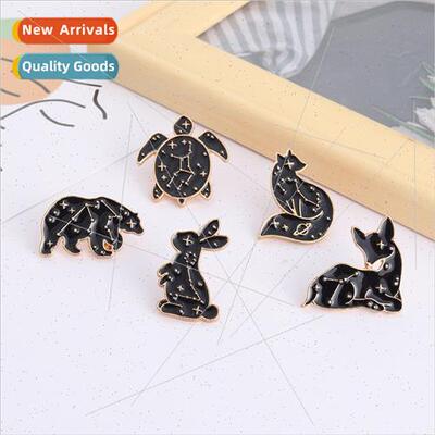 New Personalised Cartoon Black Star Rabb Fox Turtle Accessor