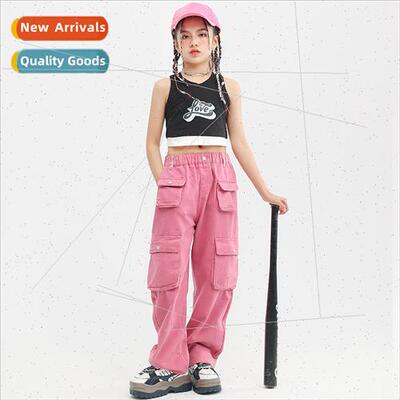Jazz Dance Costume Girls Vest Pants Dance Training Instution