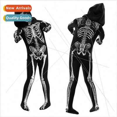 Halloween Costumes Kids Scary Skeleton Bodysu Adult cosplay