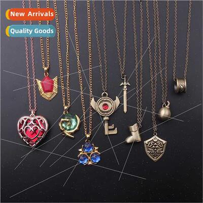 Game Pendant Legend Zelda Set Legend Zelda Necklace