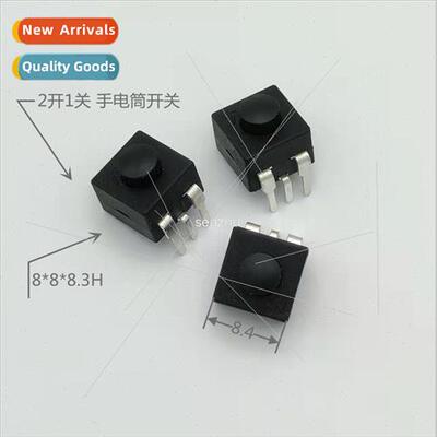 Flashlight Swch 8008-213YB Pushbutton Swch 2 On 1 Off Hair D