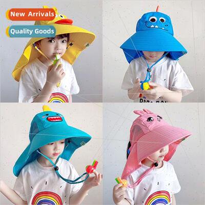 Childrens sun hat baby sun hat beach hat anti-ultraviolet la
