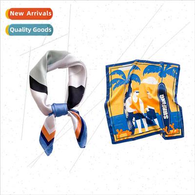 Spring Autumn thin scarf female variety fashion printing sil