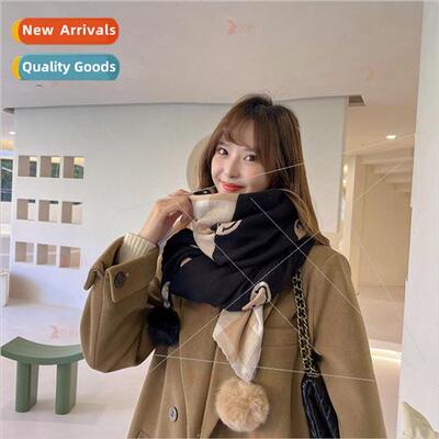 2021 new fall winter Korea  college smiley face plaid hangin