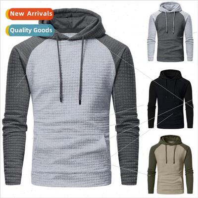 2022 Autumn winter new men colorblocking sweater casual spor