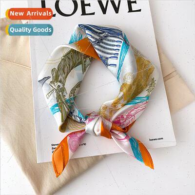 lk square scarf female Korea versatile lerary neckerchief in
