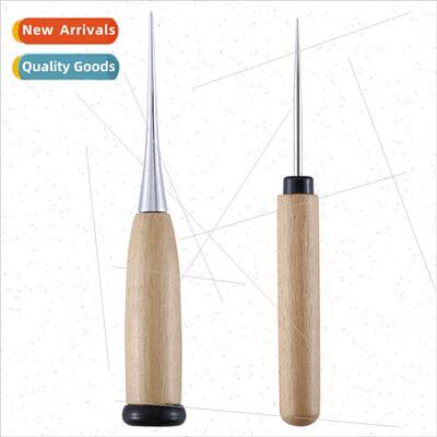 stainless steel pick tool wooden handle cone drill cone pier
