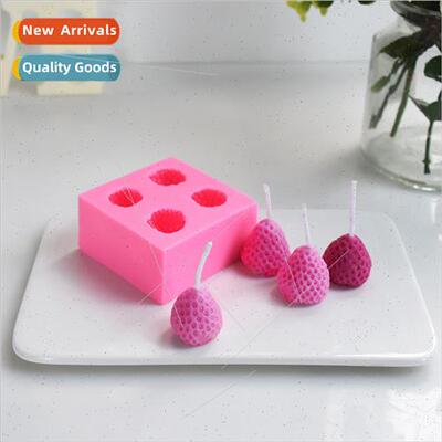 4 Small Strawberry licone Moulds Strawberry Moulds diy choco