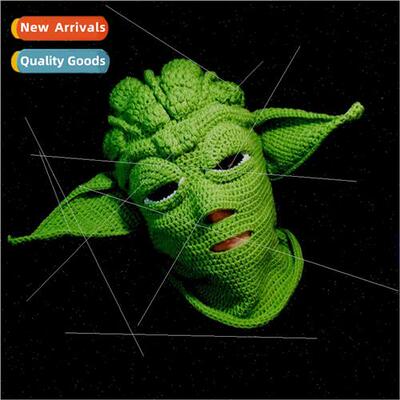cosplay yoda pullover hat quirky mask men women in two stude