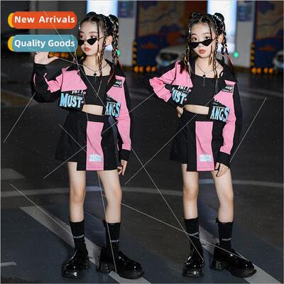 Girls Jazz Dance Dance  Outf Children Set Dance Hip Hop Cost