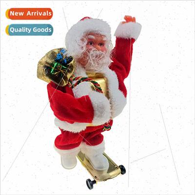 Creative Electric Music Skateboard Back  Bag Dancing Santa C