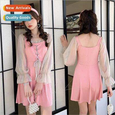 Swimwear womens sexy fashion small breast gathered skirt swi