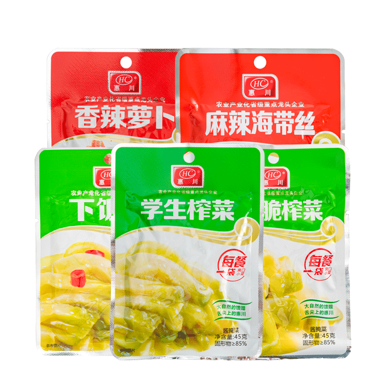 惠川组合萝卜干海带丝学生榨菜