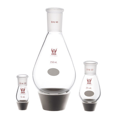 CS Labglass 茄形瓶 茄形烧瓶 单口圆底梨形瓶 茄型烧瓶 旋蒸瓶