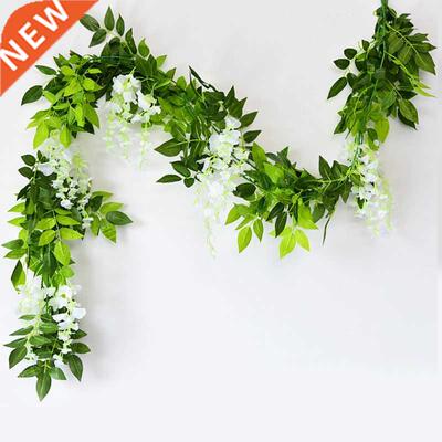 180cm Fake Ivy Wisteria Flowers Artificial Plant Vine Garlan