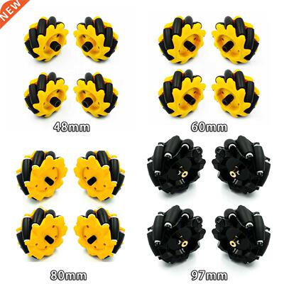 4pcs/lot 48mm 60mm 80mm 97mm Hgh Hardness Plastc Mecanum W