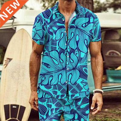 2022 summer new trend beach pants men's casual suit