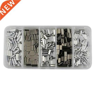 500Pcs Aluminum Crimping Loop Sleeve Double Barrel Ferrule f