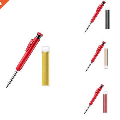 Solid Wood Carpenter Pencil Set for Construction, with 7 Ref