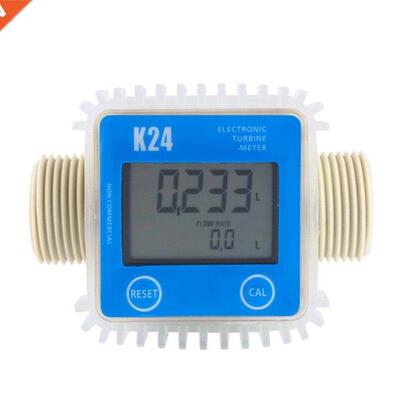 1 Pcs K24 Lcd Turbine Digital Fuel Flow Meter Widely Used Fo
