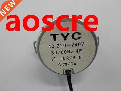 1Pc 220-240VAC 4W Black Dual Wires 15-18RPM/min Synchronous