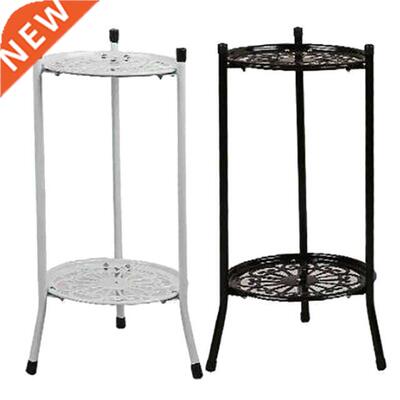 Two-Layer Elegant Metal Plant Stand Shelf Potted Plant Holde