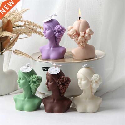 Flameless Candles Blindfolded Girl Scented Candles Soy Wax G
