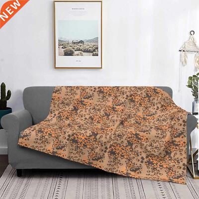 Camo Oak Blanket Camouflage Military Bedspread Plush Soft ve