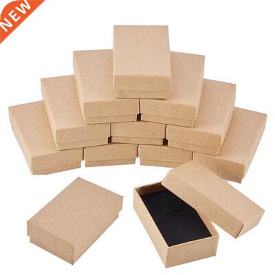 pandahall Cardboard Jewelry Set Box for Ring Necklace Rectan