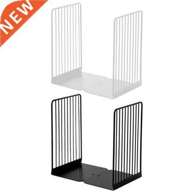 1 Pair Bookend Book Stand Support Simple Iron Desktop Non Sl
