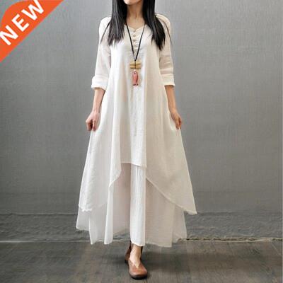 summer ladies white fashion long dress woman dresses women裙