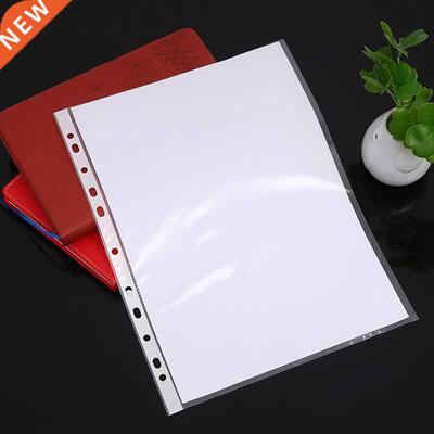 100pcs A4 File Organizer Document Folders Clear Plastic Pun