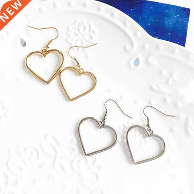 Drop Earrings Women Fashion Hot Sale Hollow Out Silvery Love